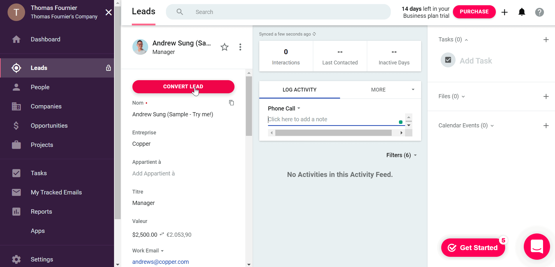 Copper CRM | Test complet 2025 | Avis clients, Fonctionnalités, Tarifs ...