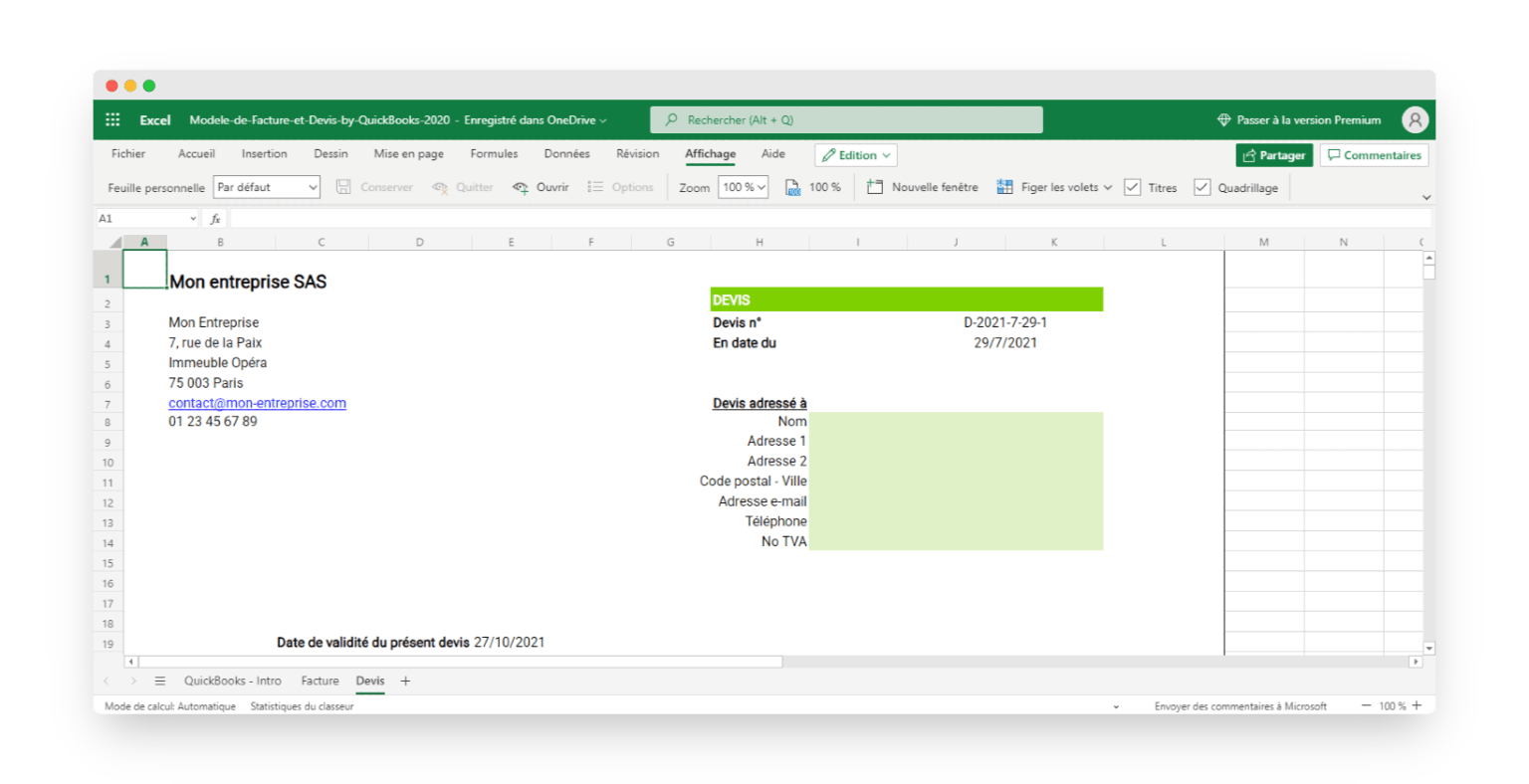 Modèles de devis en téléchargement gratuit | Excel & Word | Exemples
