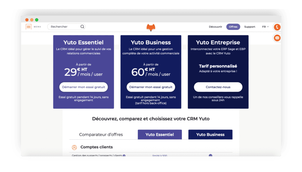 Yuto - Test complet 2025 | Avis clients | Fonctionnalités | Alternatives