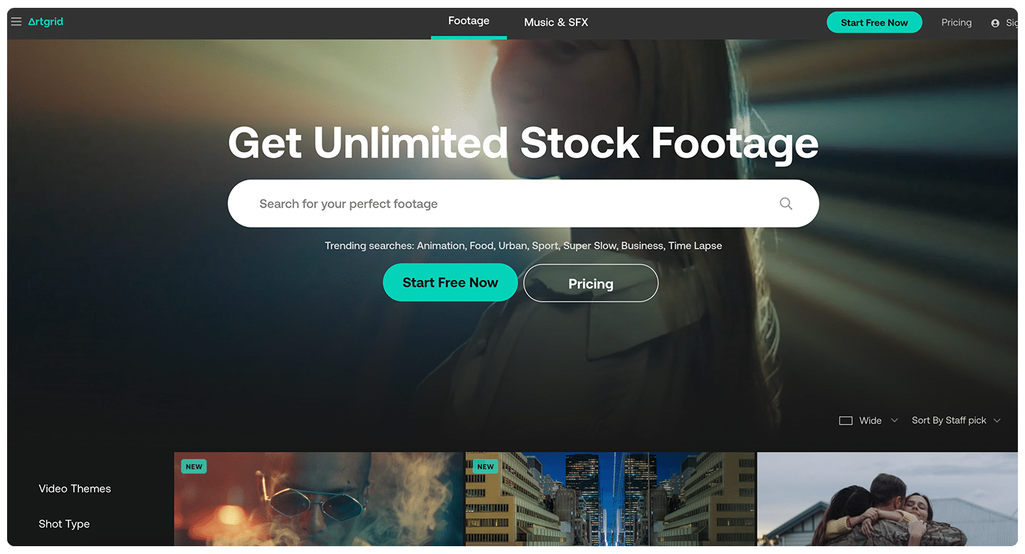 Os 15 principais bancos de vídeo gratuitos e pagos sem direitos autorais